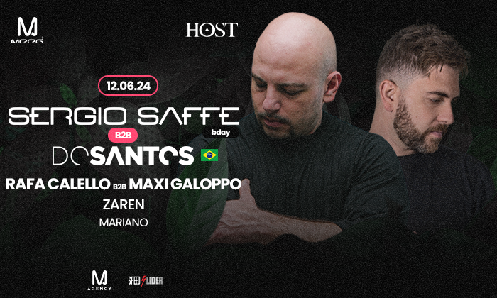 SERGIO SAFFE (bday) b2b DO SANTOS | ¡Conseguí tus entradas en ticketPass!